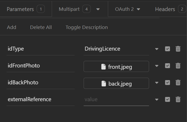 Create ID Validation Requests. | Streamline